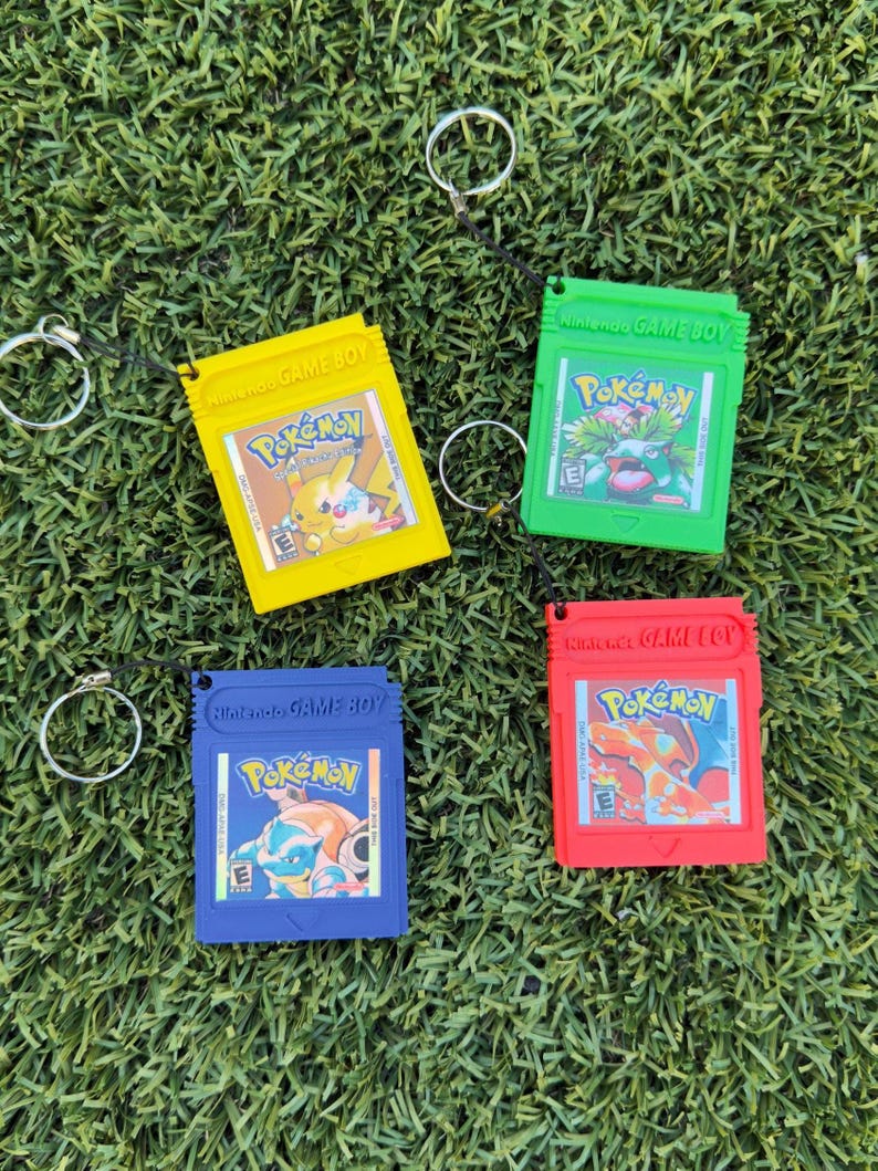 Pokemon Blue Gameboy Keychain - Etsy