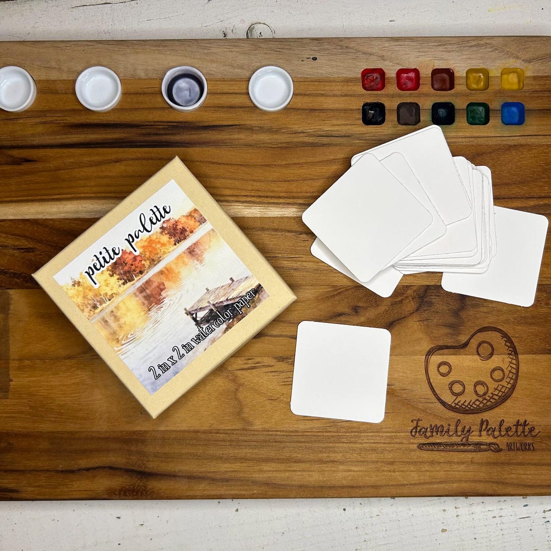 Tiny Watercolor Paper HOT PRESSED – 2 Inch X 2 Inch Mini Painting Paper ...