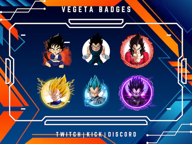 Twitch Fictional Character Sub Badges | Bit/sub Badges | Kawaii Anime ...