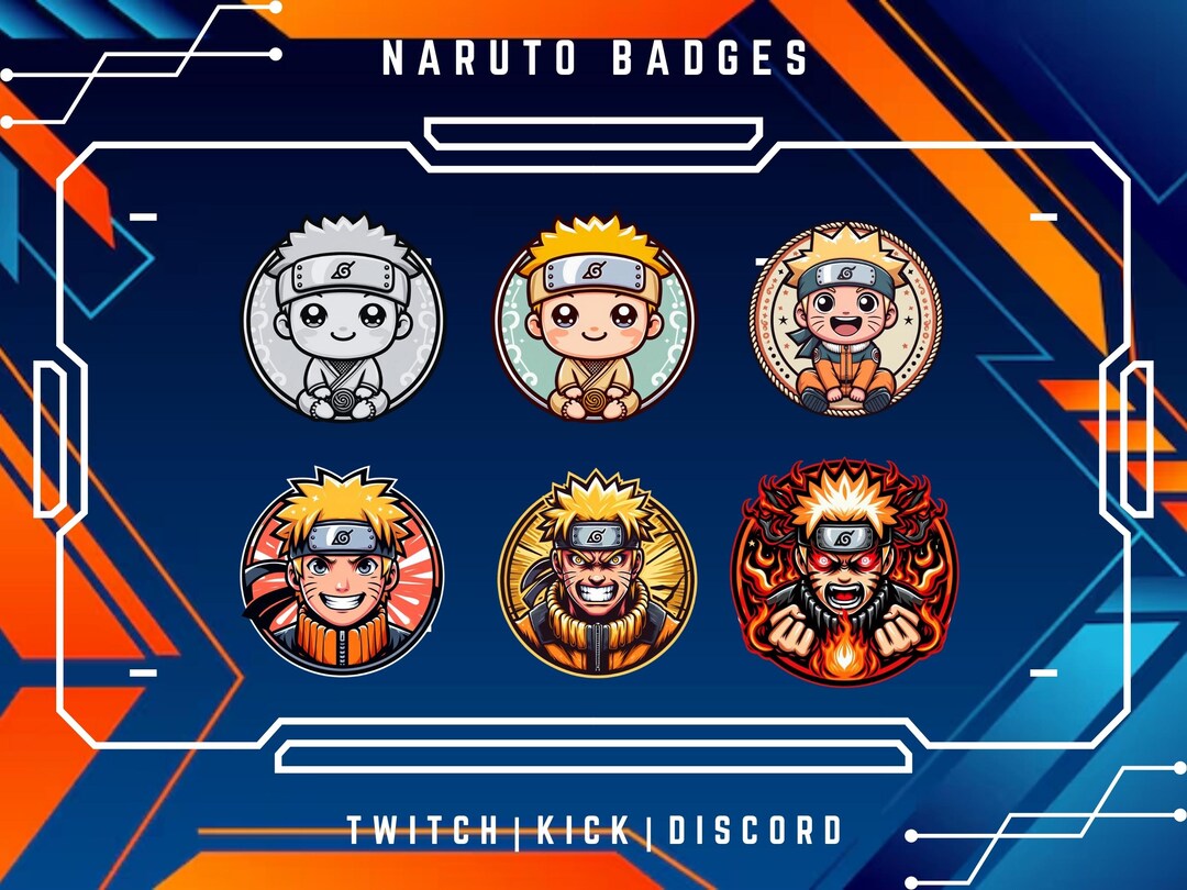 Fictional Twitch Sub Badges | Anime/manga Badges | Instant Download ...