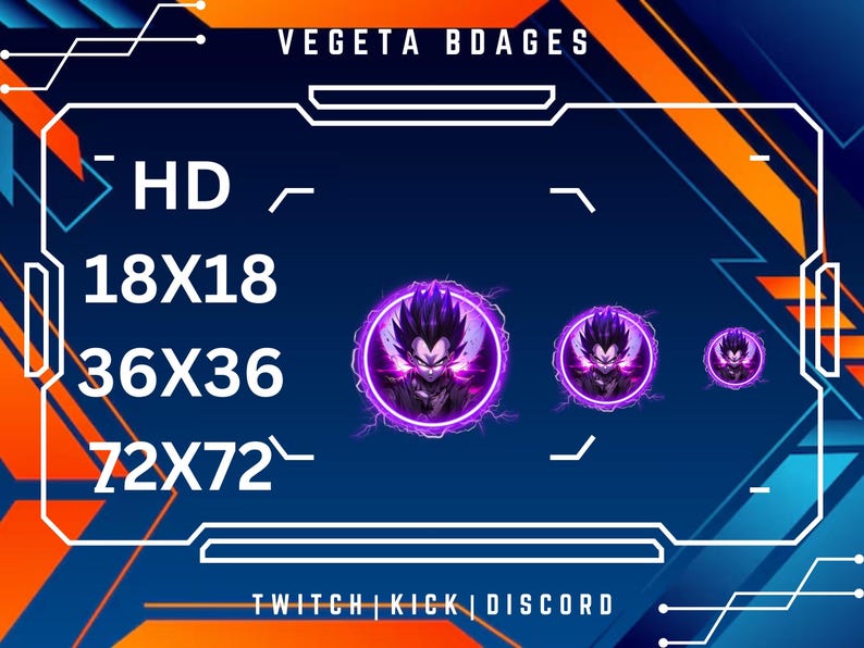 Twitch Fictional Character Sub Badges | Bit/sub Badges | Kawaii Anime ...