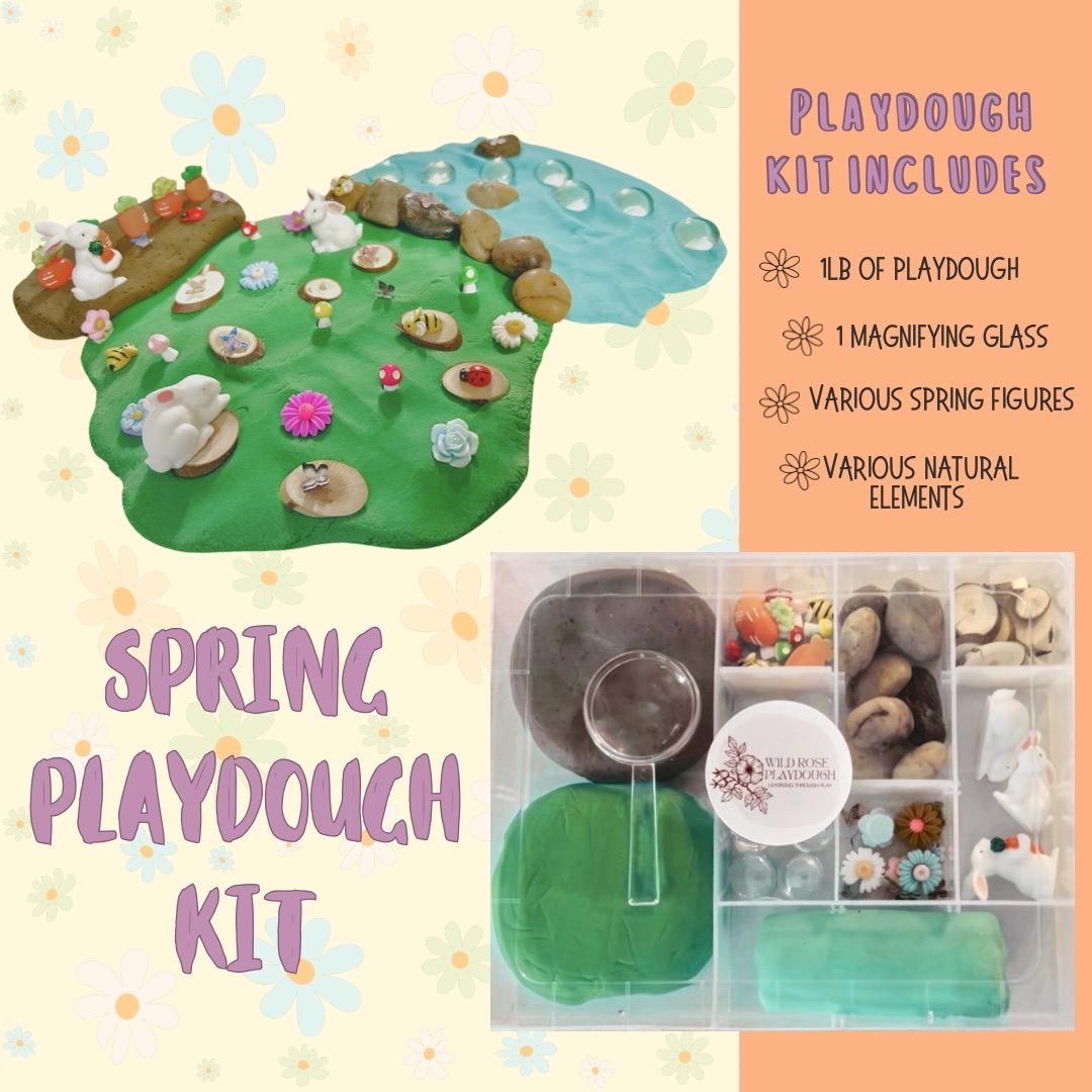 Handcrafted Spring Playdough Kit-soft, Long Lasting Playdough Made Food ...
