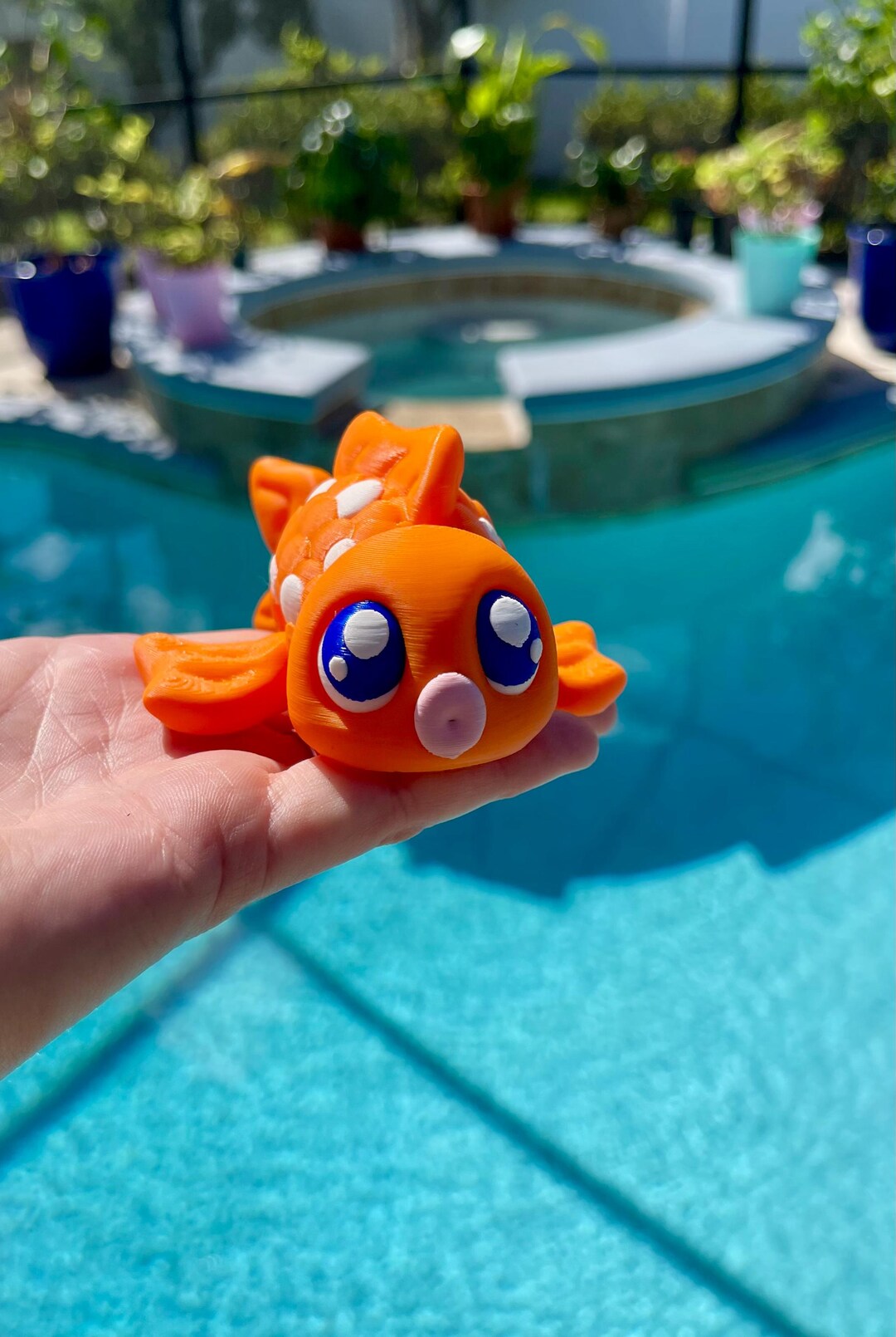 Articulating Goldfish, Flexi Goldfish, Desk Pet, 3d Printed Fidget ...