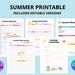 Editable Kids Summer Planner 2025 Printable | Summer Activity Bundle ...
