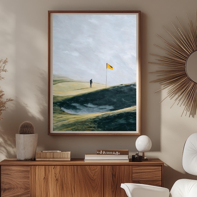 Golf Wall Art Poster | Watercolor Golf Painting | Vintage Golf Poster ...