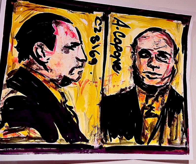 Al Capone Abstract Painting - Etsy