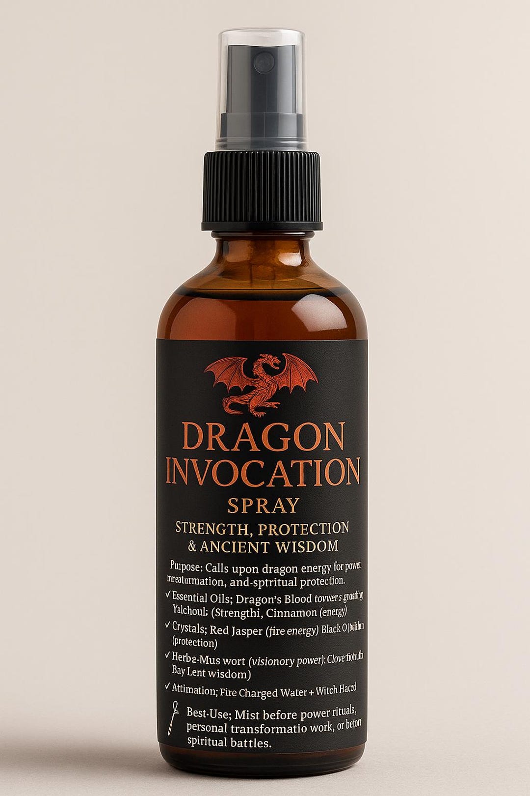 Dragon Invocation Spray – Strength, Protection, Ancient Wisdom - Etsy