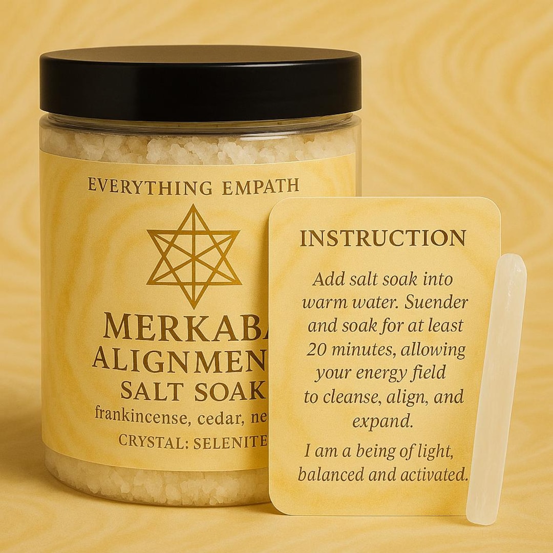 Merkaba Alignment Salt Soak • Frankincense Cedar Neroli Bath Salts ...