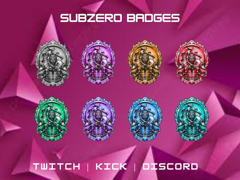 Su-b Ze-ro Badges for Twitch, Youtube, and Kick | Bit Badges | Sub ...