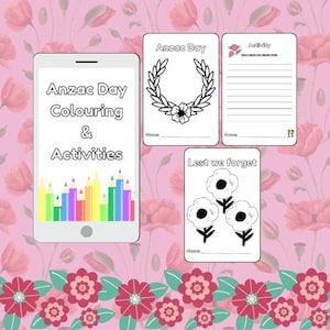 Anzac Day Colouring and Activities Book 10 Pages for Kids - Etsy