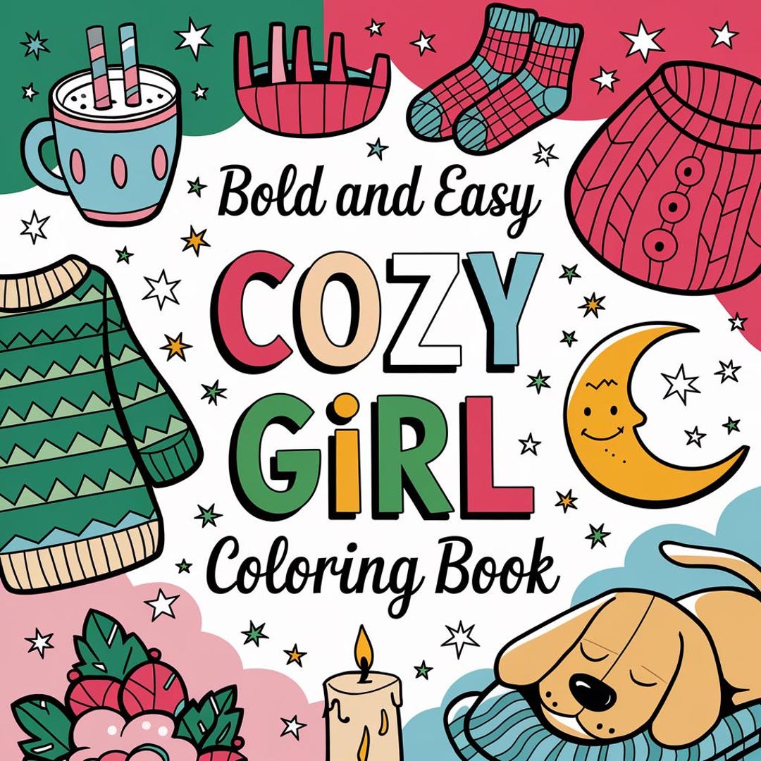 Cozy Girl Coloring Pages – 114 Printable Pages for Adults and Teens ...