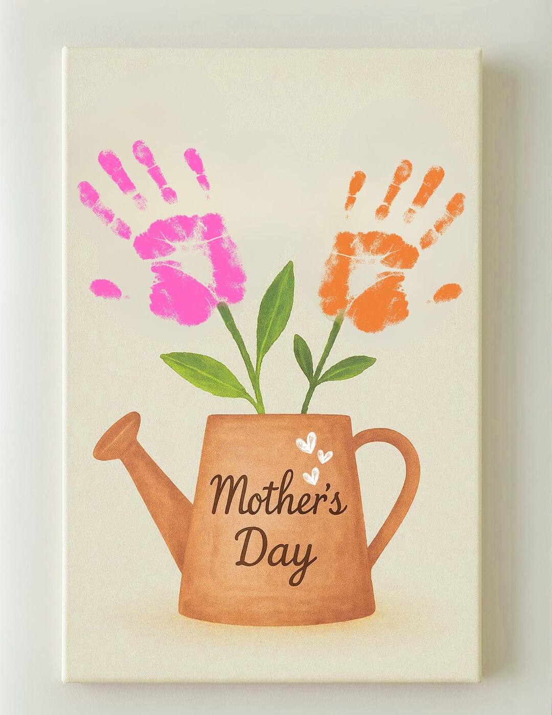 Mother's Day Handprint Art Craft, Grandma's Day Birthday Card, Thank ...