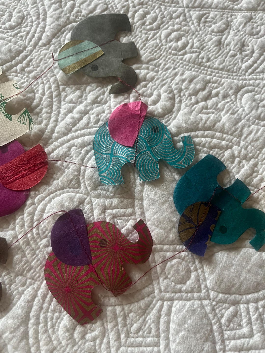 5ft Paper Garland, Elephants - Etsy