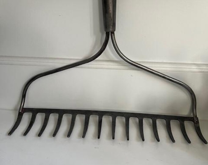 Vintage Rustic Garden Rake Head - Etsy