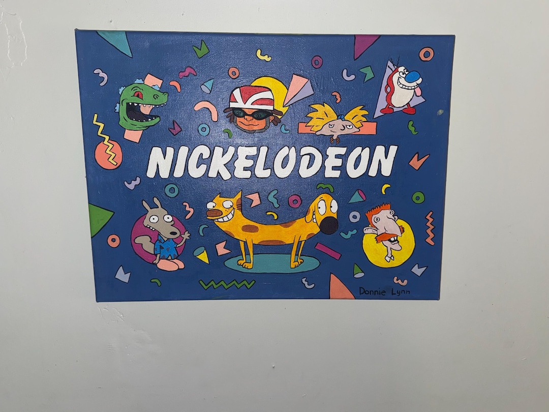 Ultimate Hand Painted Nickelodeon Canvas - Etsy
