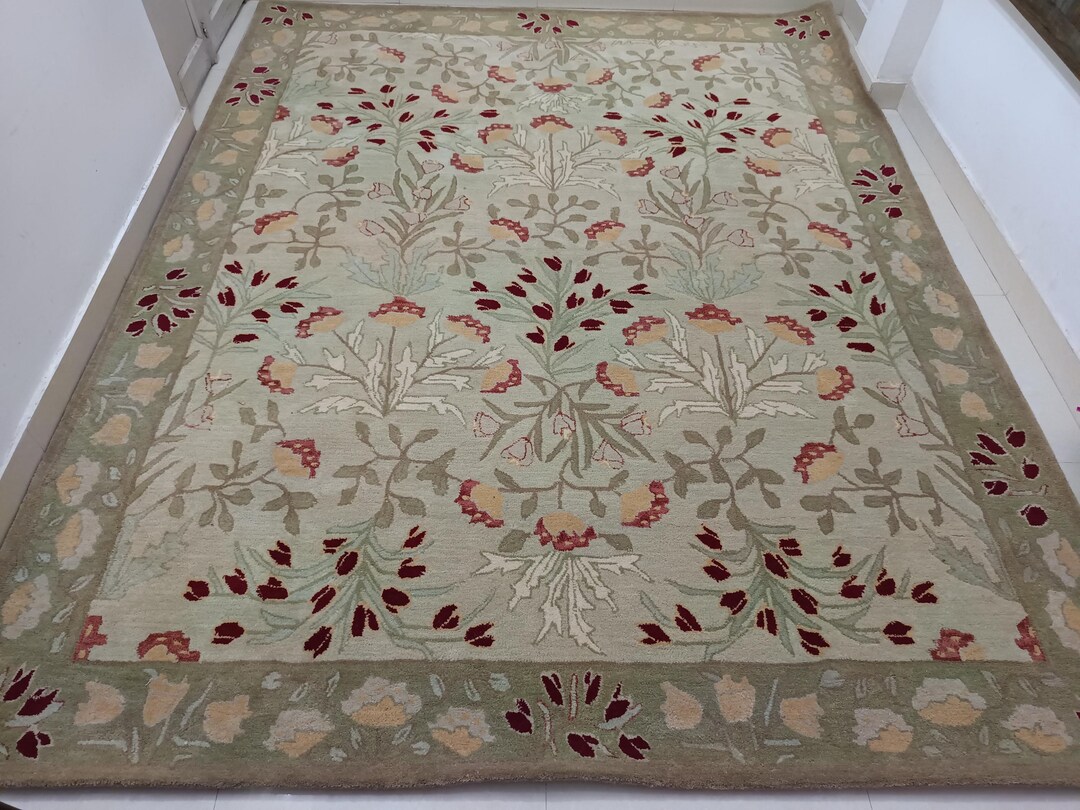 PB Adeline Traditional Oriental Style Handmade Tufted 100% Woolen Area ...