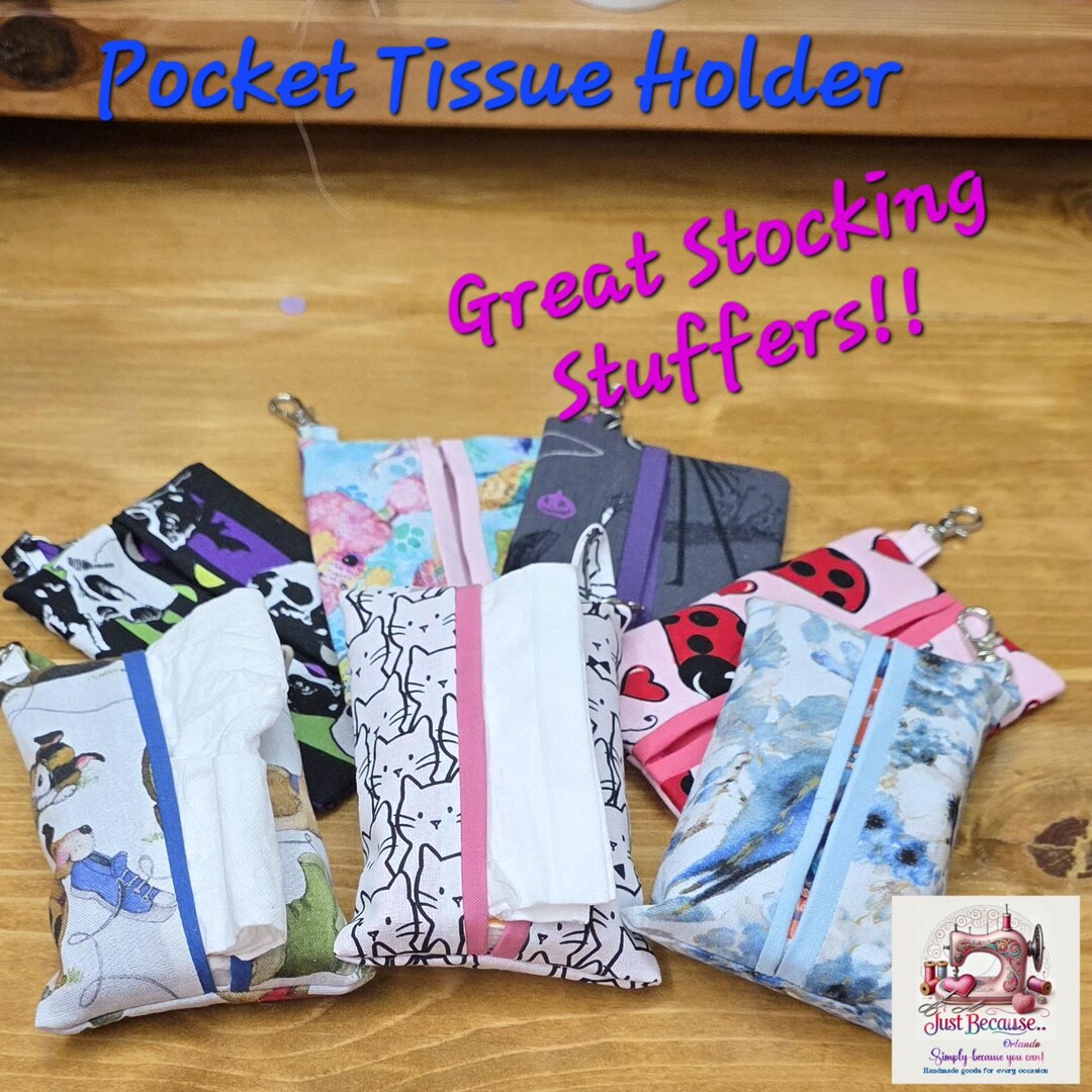 Front Loading Pocket Tissue Holders With Swivel Clip - Etsy