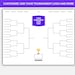 Printable Tournament Bracket Template: Editable Sports Set (digital ...