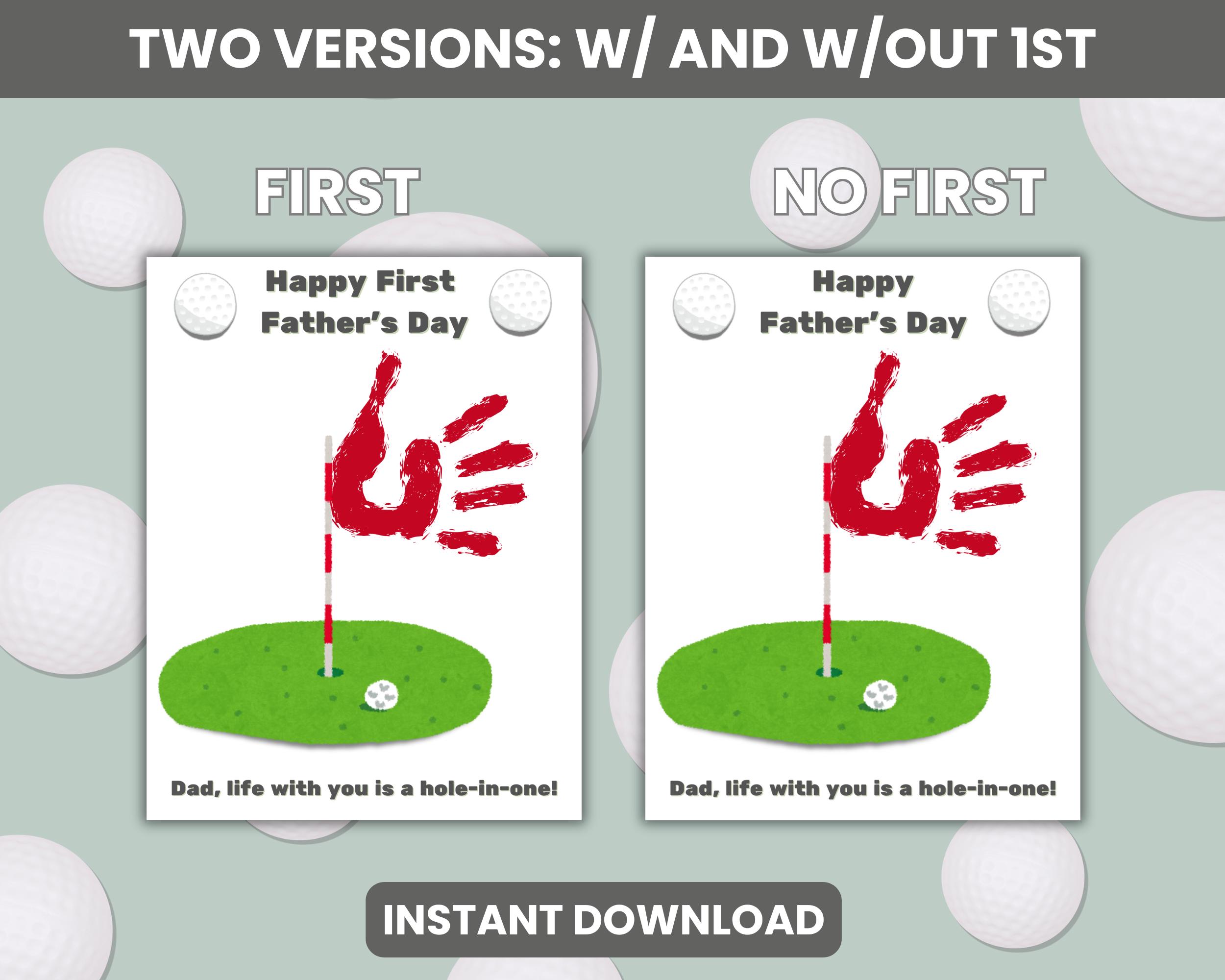Father's Day Golf Handprint Art: DIY Dad Gift (digital Download) - Etsy