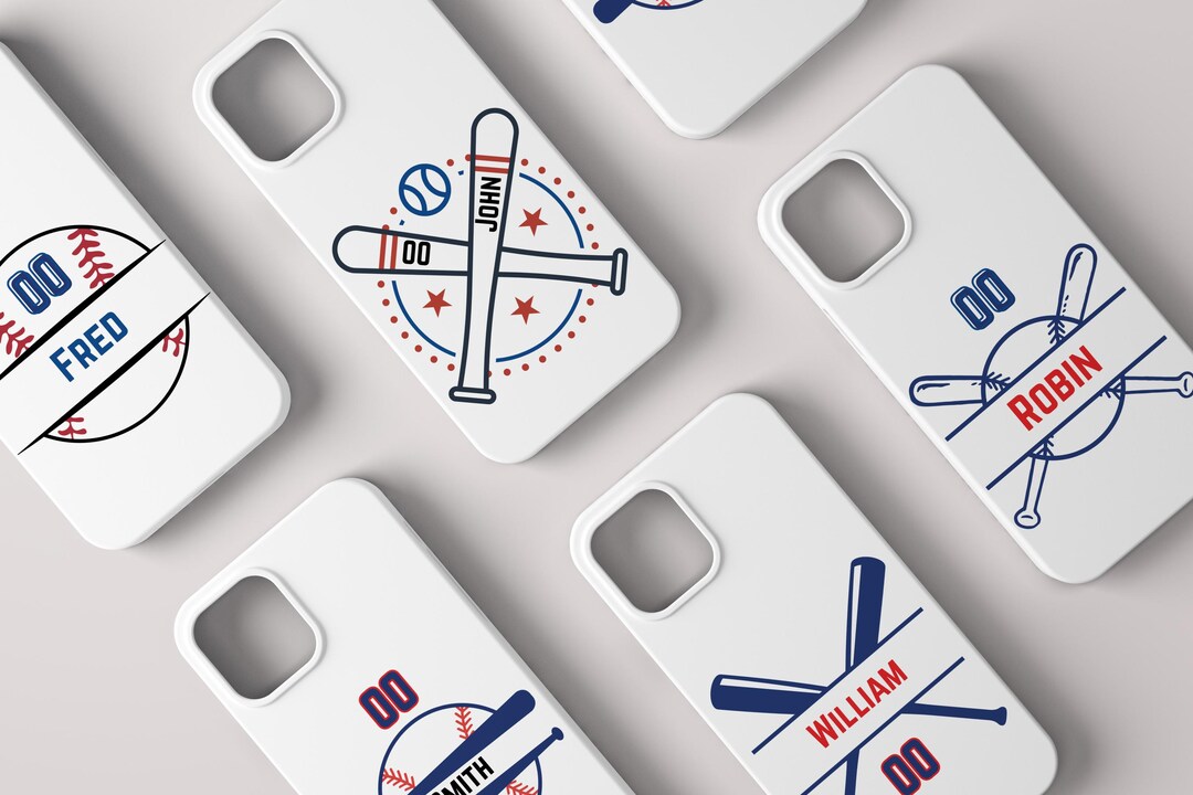 Personalized Baseball Phone Case – Custom Name and Number, iPhone and ...