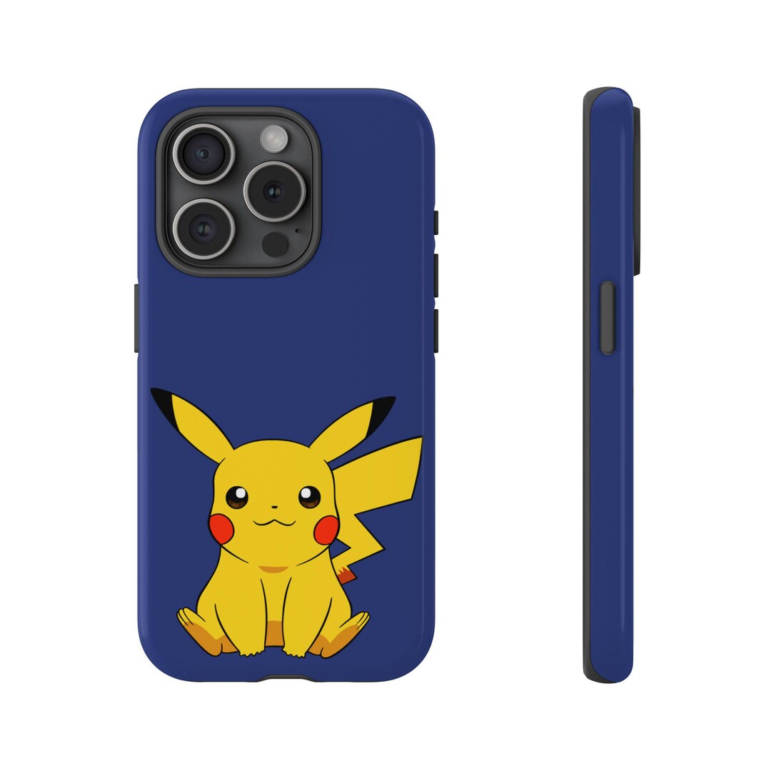 Cute Pikachu Anime Phone Case for iPhone 16, 15, 14, Pro Max Plus ...