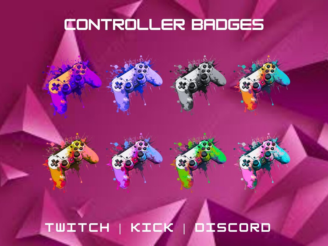 Controller Sub Badges or Bit Badges | Loyalty Badges | Badges for ...