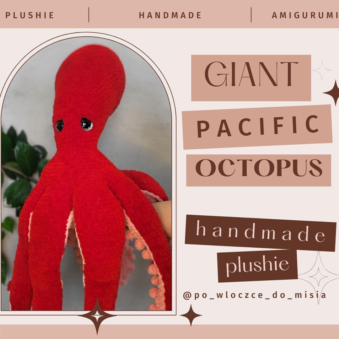 Giant Pacific Octopus - Handmade Amigurumi Crochet Plushie - Etsy