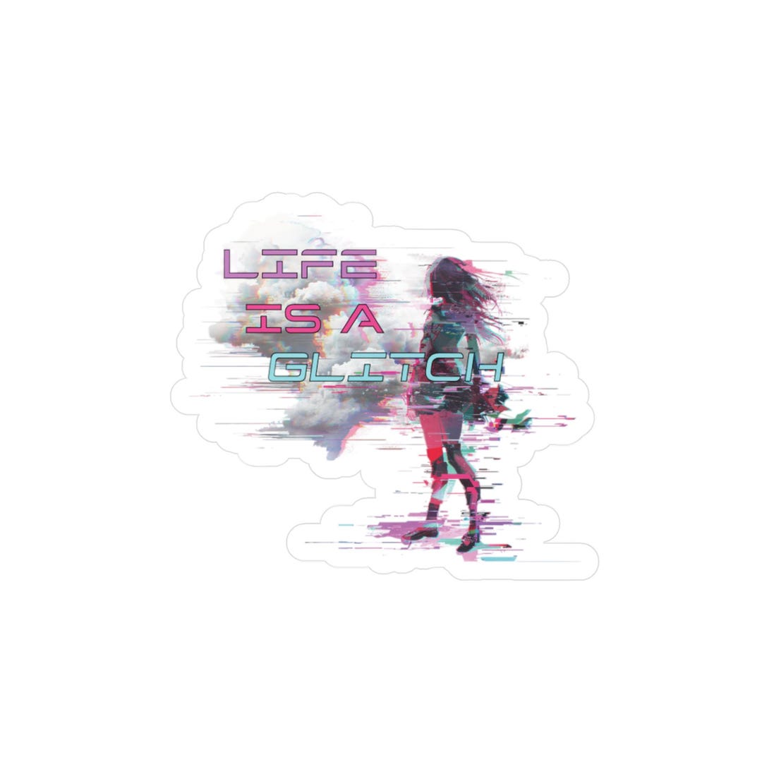Vinyl Decal - Cyberpunk Glitch 'life is a Glitch' Design - Etsy