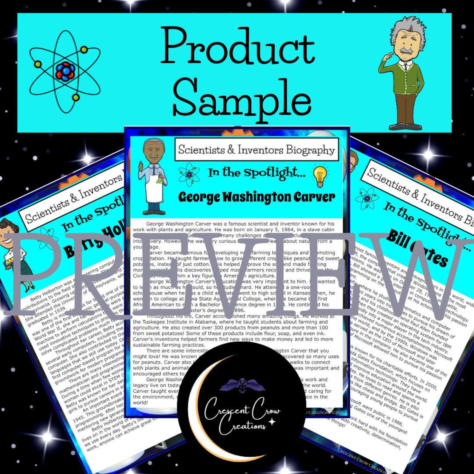 24 Scientists & Inventors Complete Bundle ~ Biographies, Biography ...