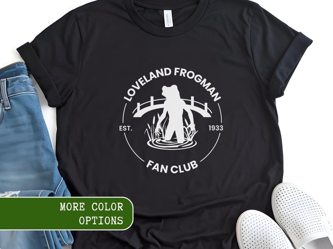 Cryptid Loveland Frogman Shirt, Frog Man Fan Club, Folk Tale ...
