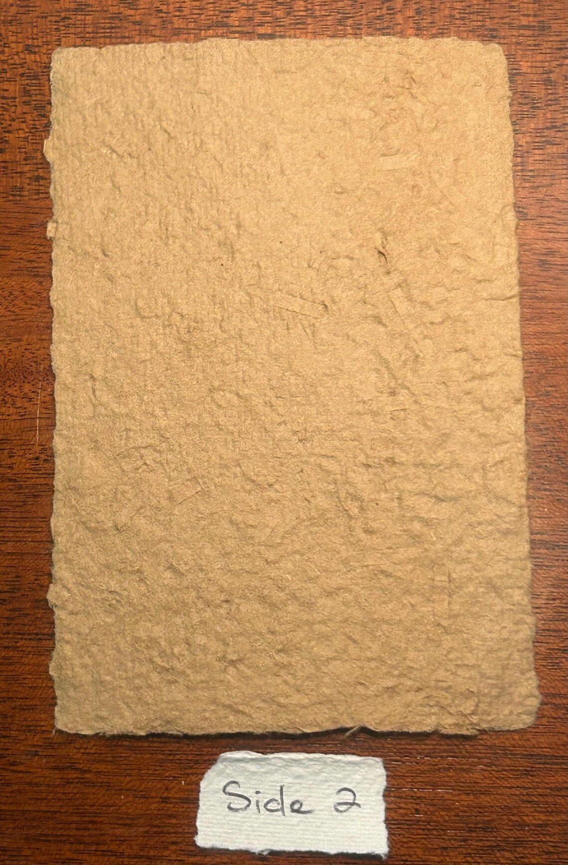 Handmade Recycled Paper Sheets [pack of 5] - Brown, Deckled Edge, 4x6 ...