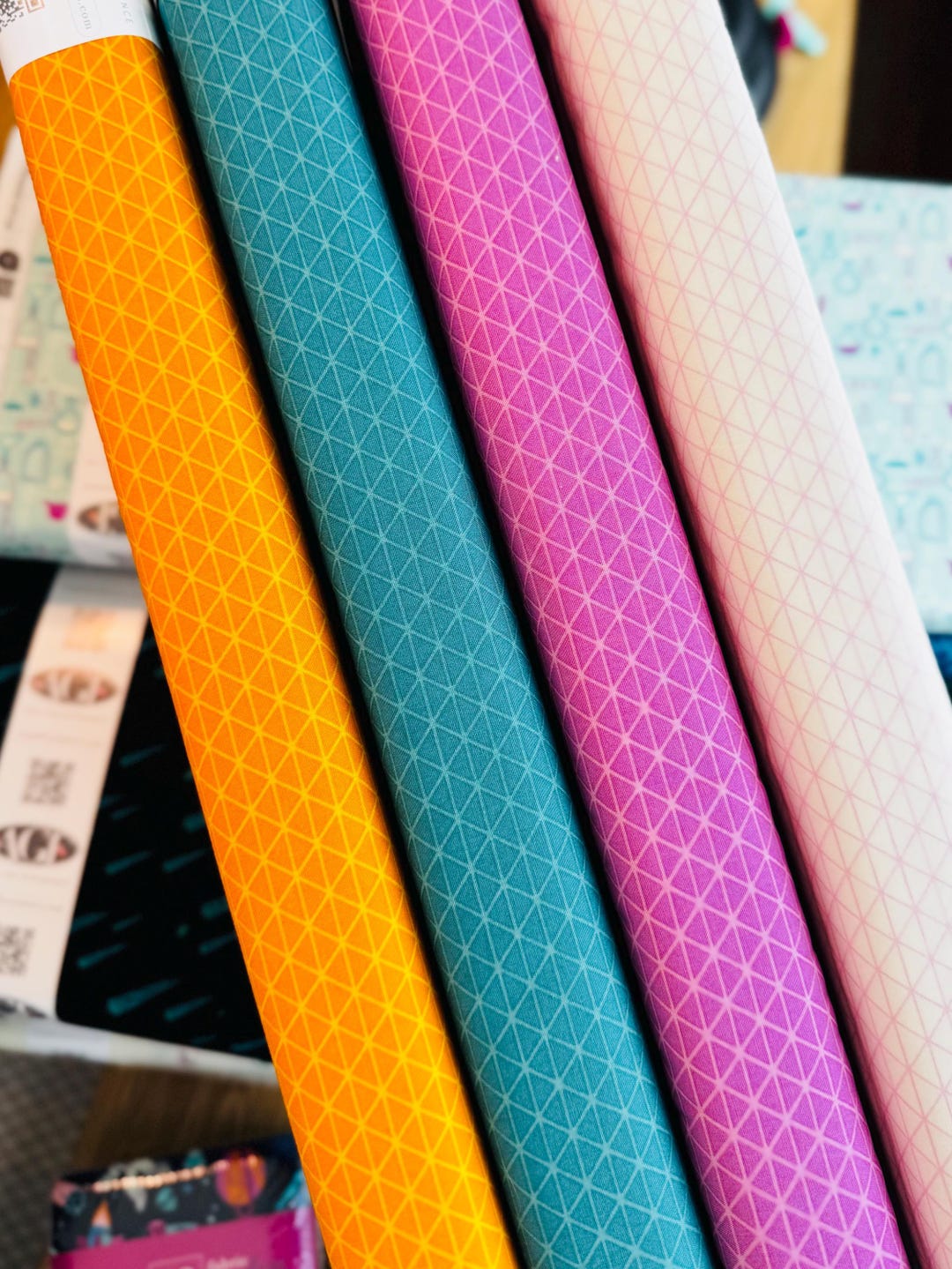 Infinity Triangle Mars | Rocket Science | Art Gallery Fabric | 1/2 Yard ...