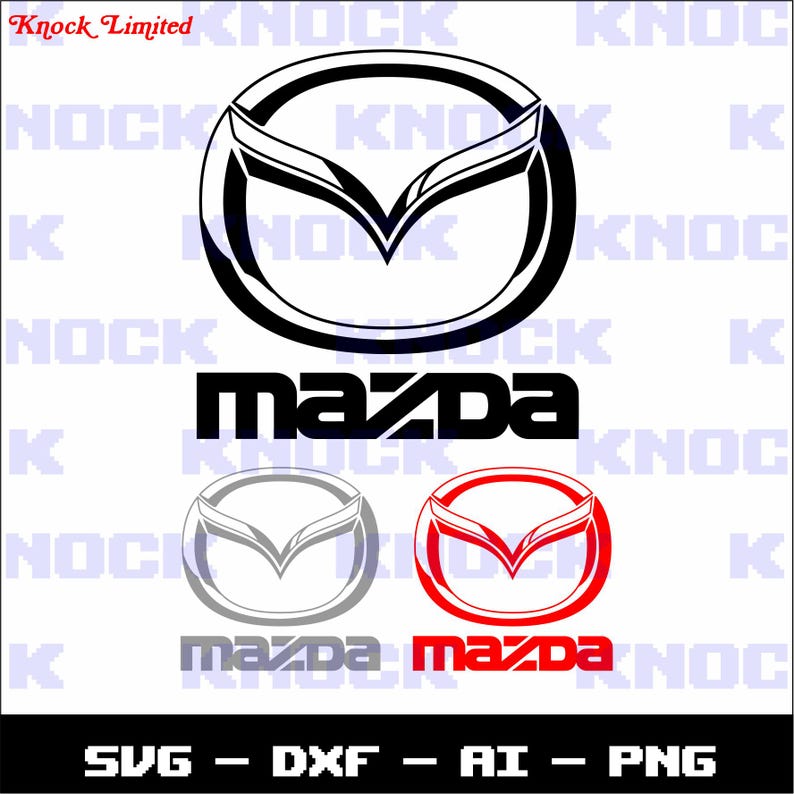 Mazda Logo Svg - Digital Vector Files SVG, Ai, PNG, DXF - Etsy
