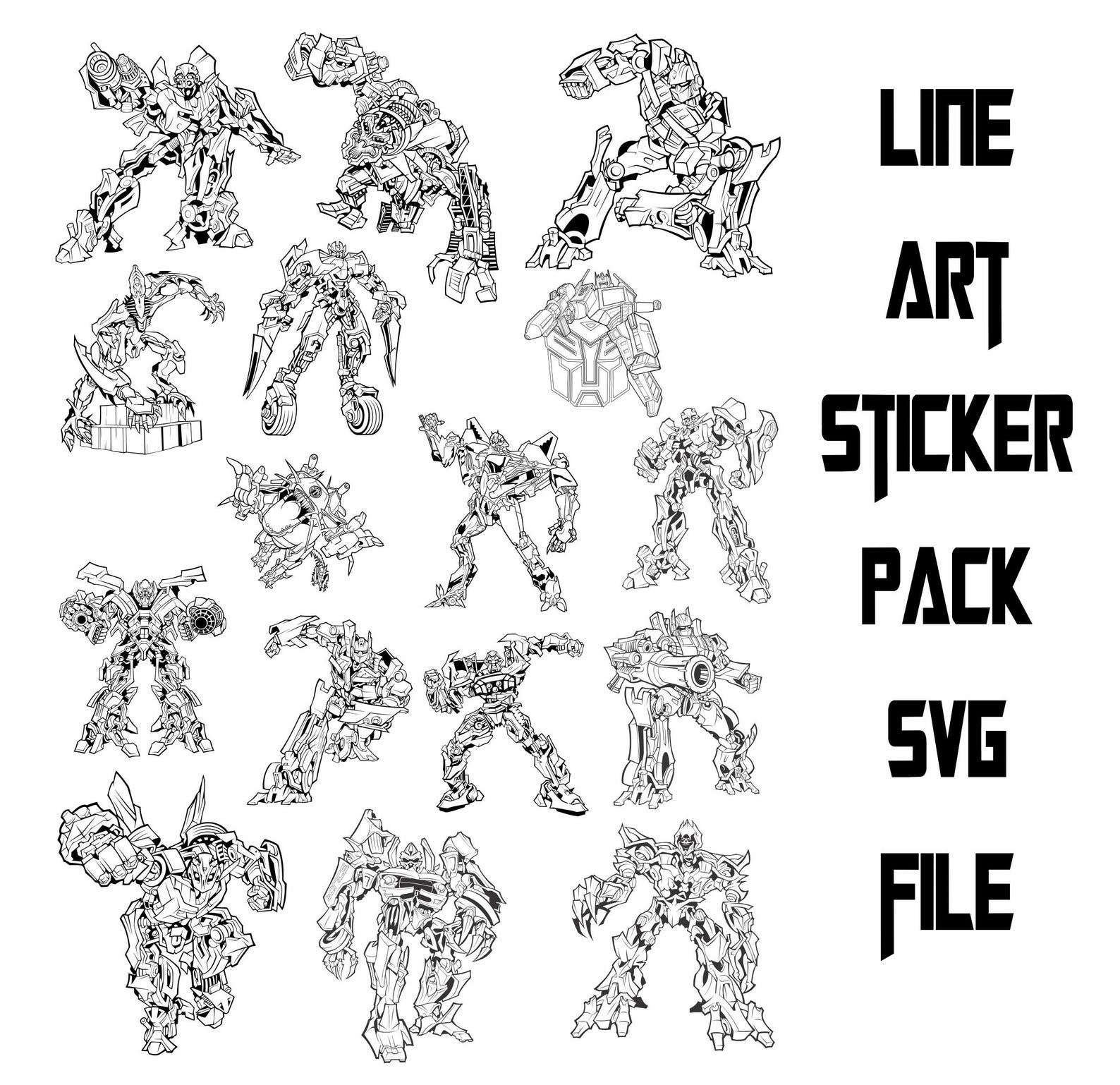 Transformers Font Alphabet SVG Autobot Head Skine Robot Logo Font ...