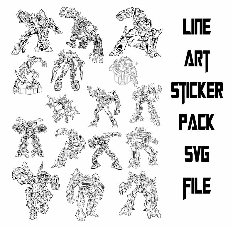 Transformers Font Alphabet SVG Autobot Head Skine Robot Logo Font ...