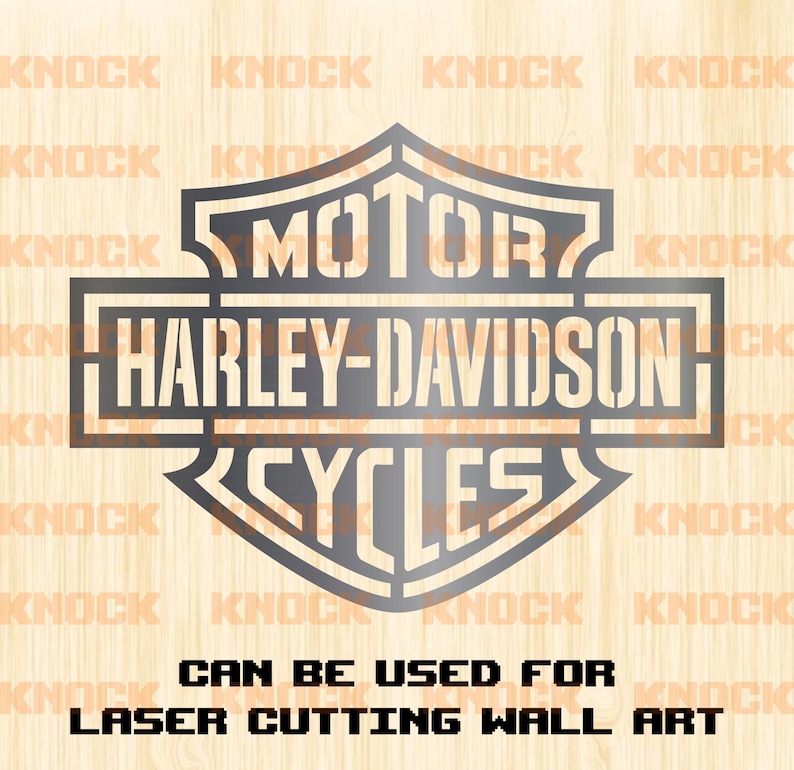 Harley Davidson DXF SVG File Motorcycle Sign - Metal Art | File for ...
