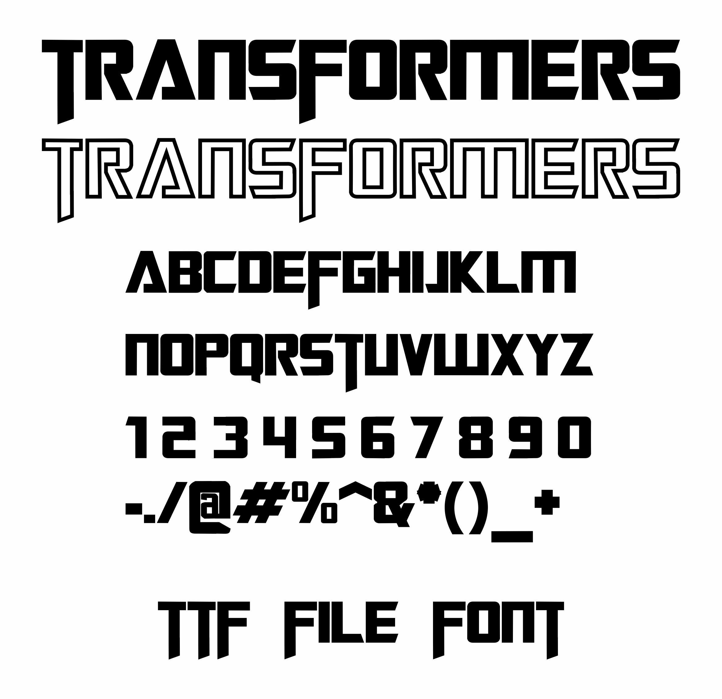 Transformers Font Alphabet SVG Autobot Head Skine Robot Logo Font Transformer Faces Svg Robot ...
