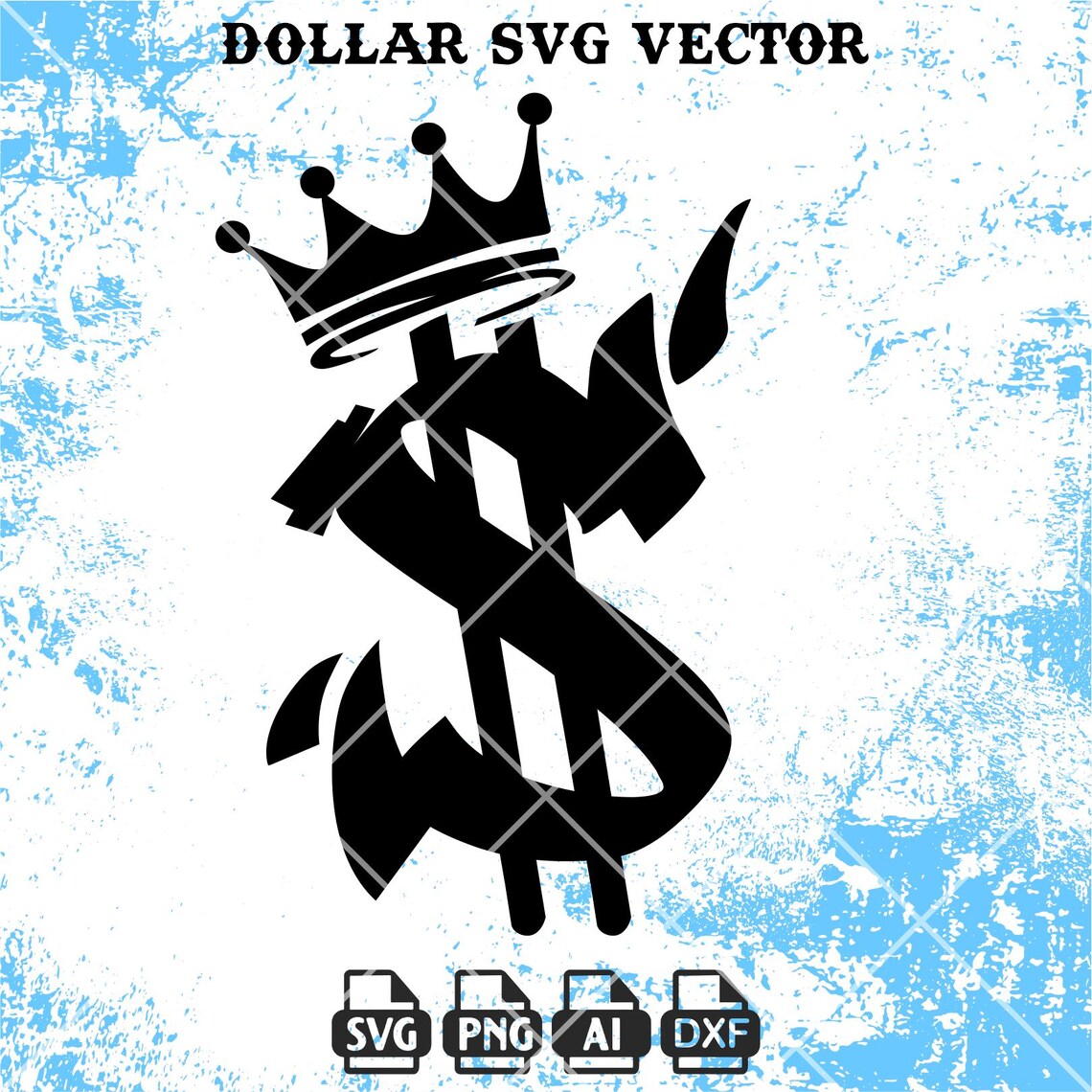 Dollar King Svg | Dollar Graffii SVG | Rich Kids Stencil | Cool Guy ...