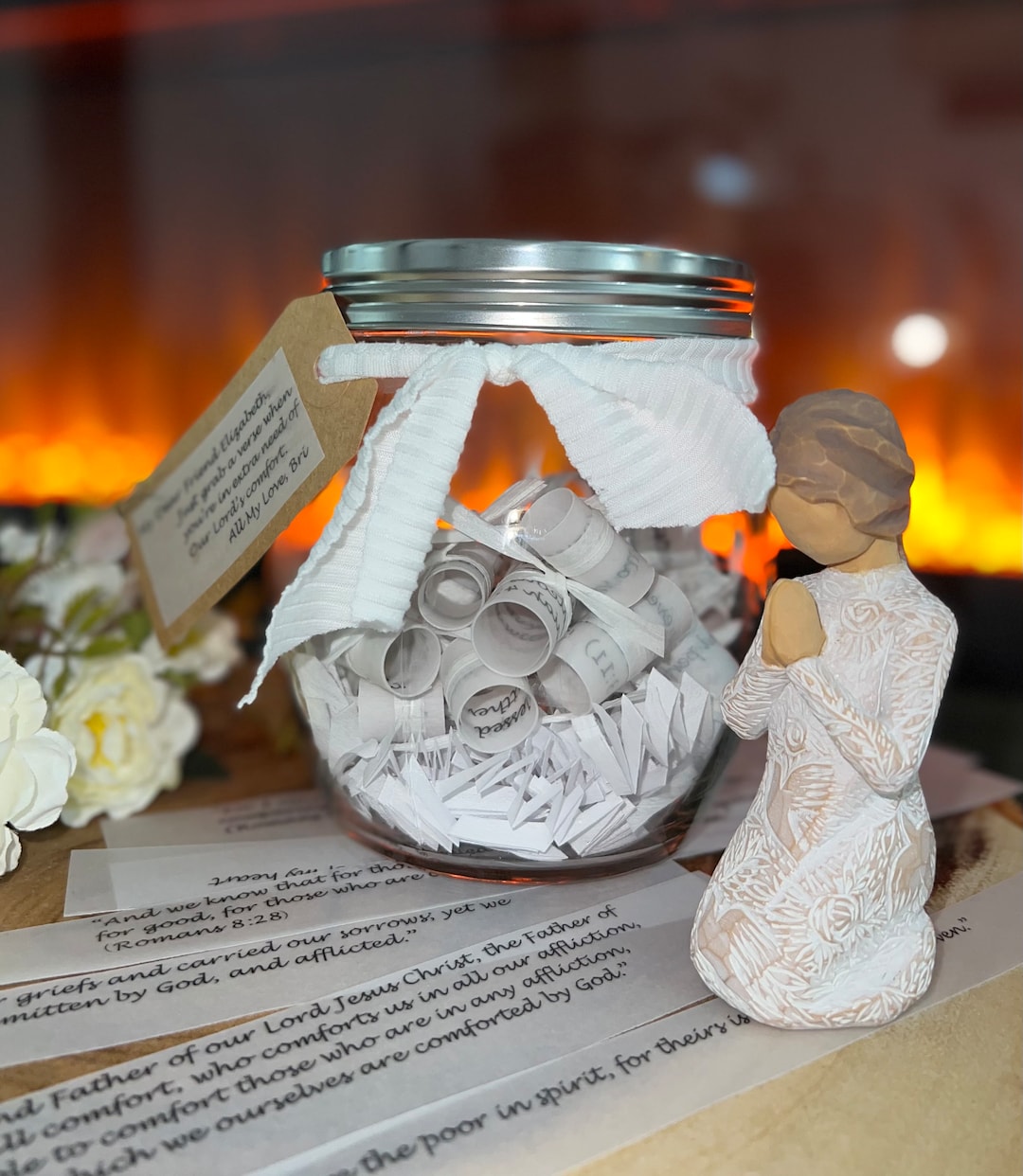 25 Bible Verses on Grief/personalized Tag/gift for Loved One/ - Etsy