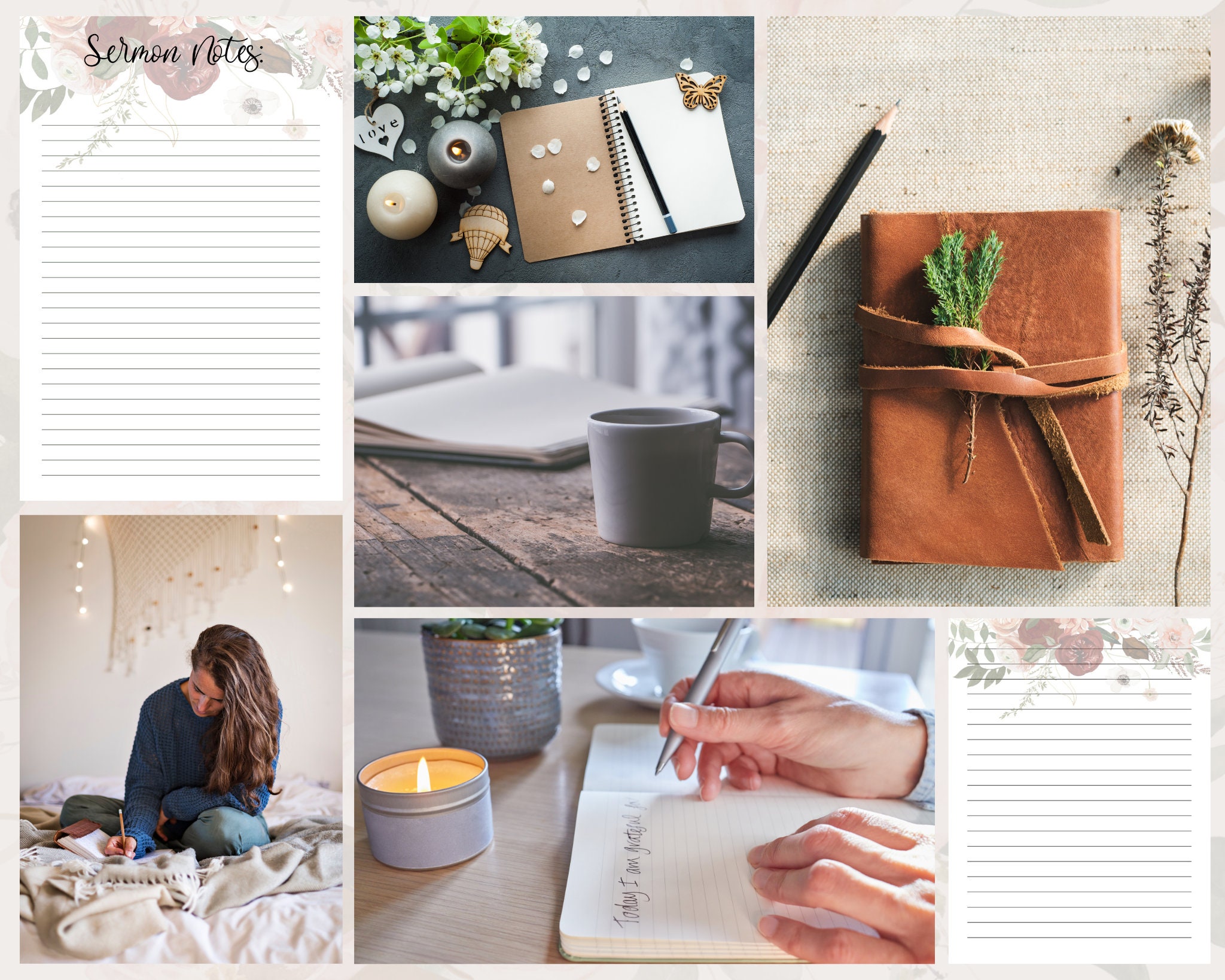 Sermon Notes | Sermon Journal | Digital Note Taking | Journaling ...