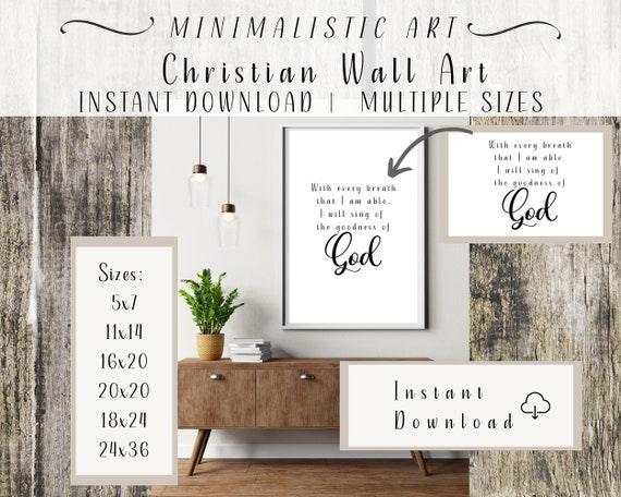 Minimalistic Christian Wall Art Instant Digital Download - Etsy