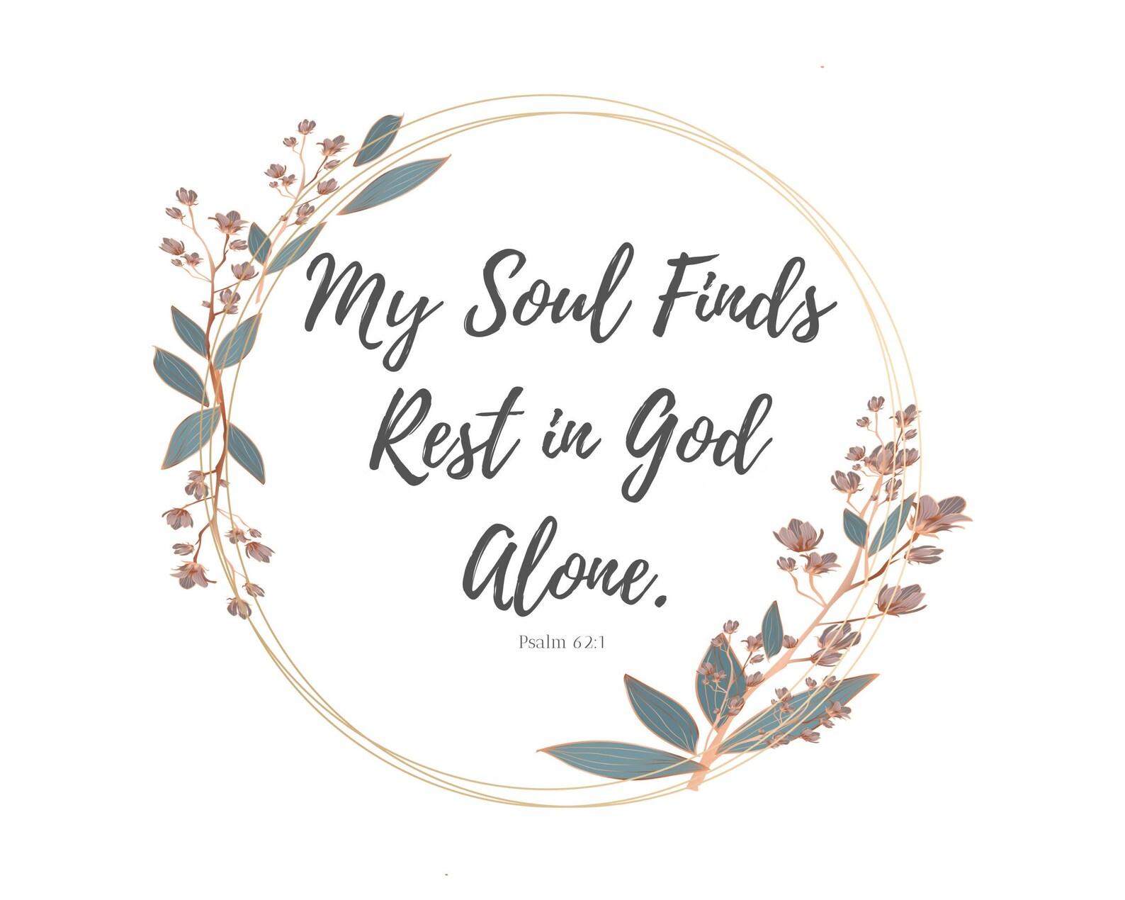 Psalm 62:1,bible Verse Wall Art, Digital Download, Printable Art, PNG ...