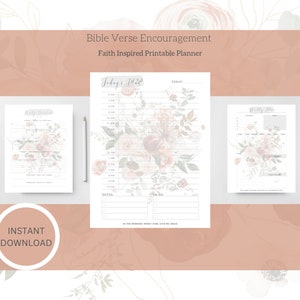 Faith Based Planner & Gratitude Bundle, Digital Download, Printable ...