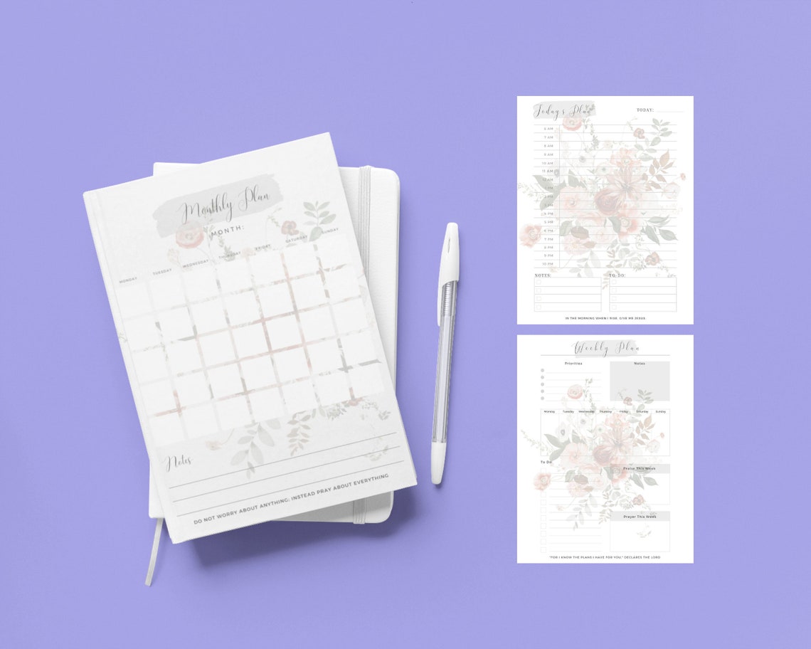 Faith Based Planner & Gratitude Bundle Digital Download - Etsy