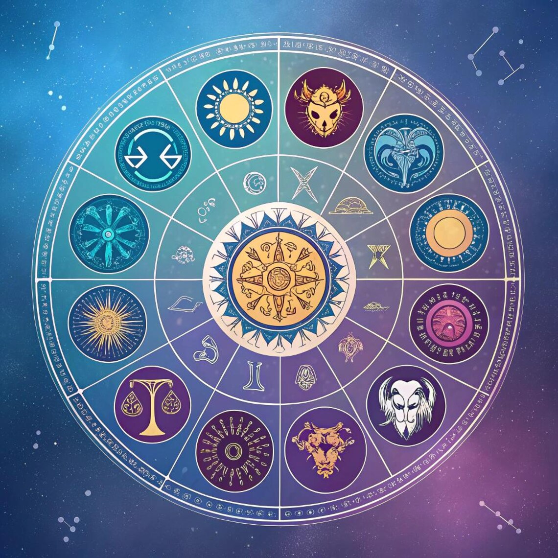 Zodiac Signs Wall Art - Etsy