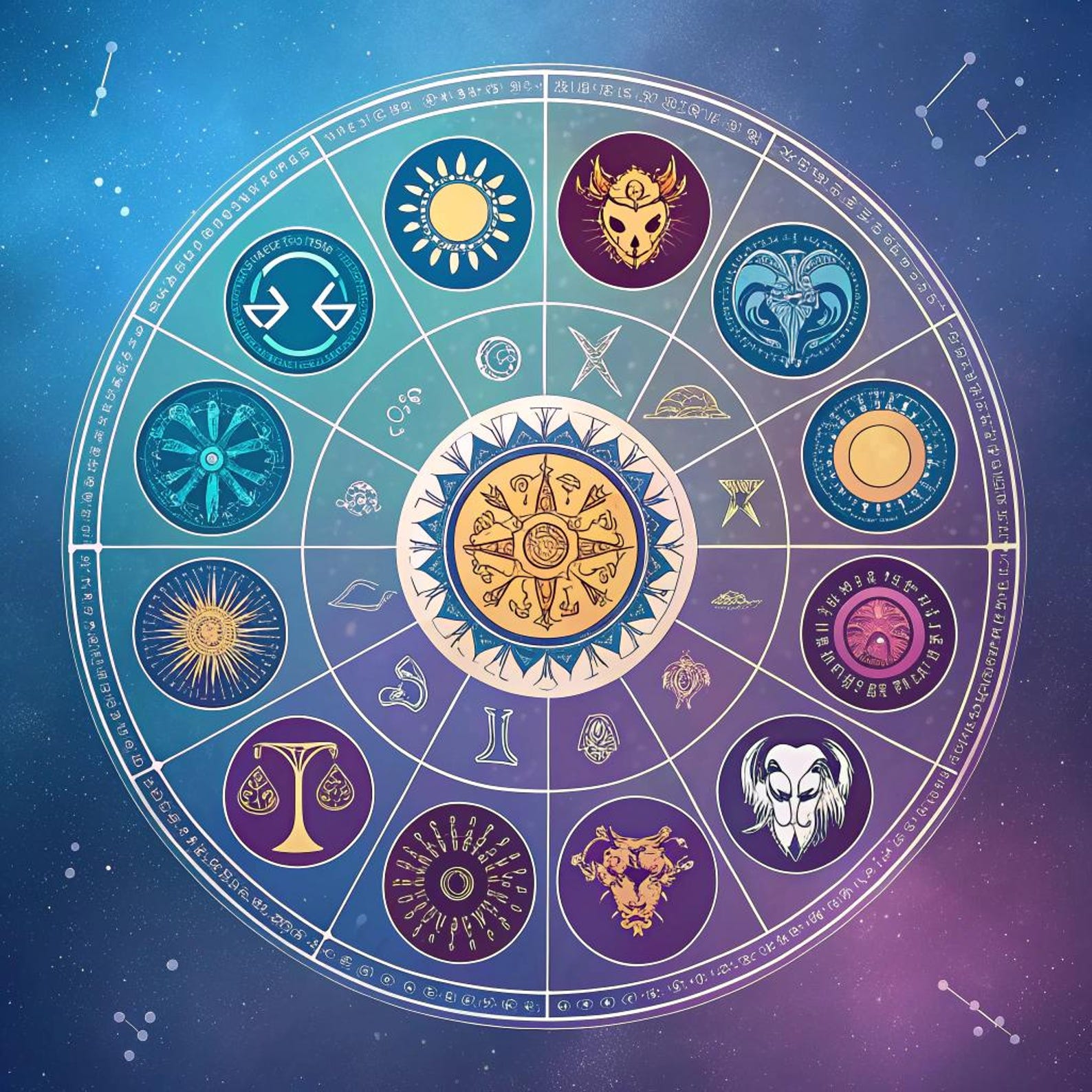 Zodiac Signs Wall Art - Etsy