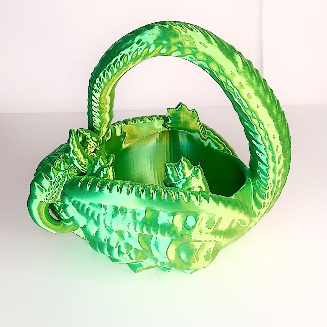 Hoarding Dragon Basket Planter Pot - Etsy