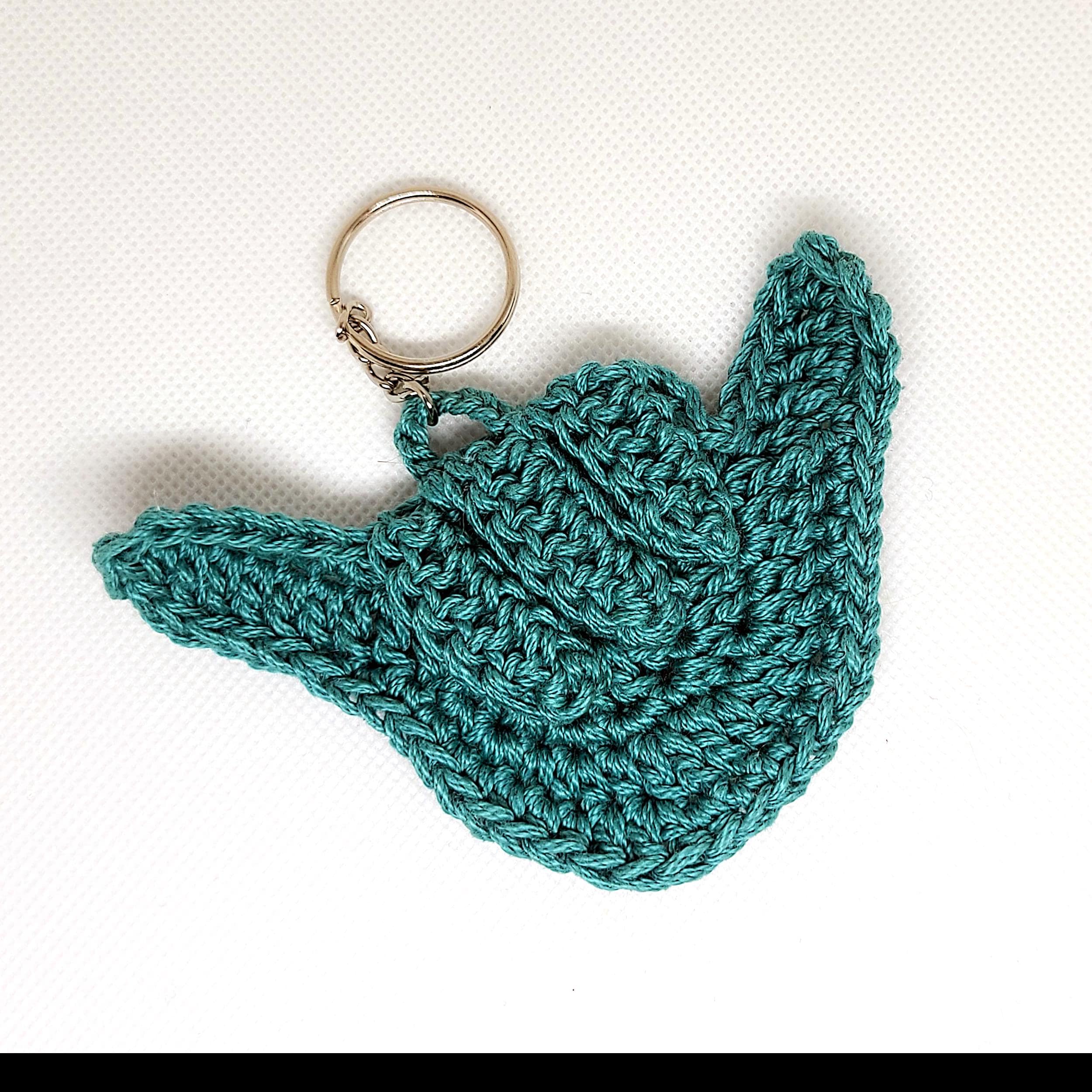 Crochet Shaka "hang Loose" Hand Gesture for Keychain, Magnet, Appliqué ...