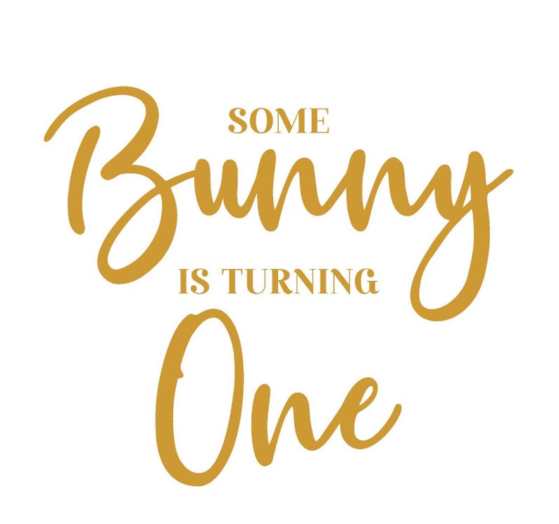 Some Bunny is Turning One Uv Vinyl || Happy Birthday || Birthday Theme ...