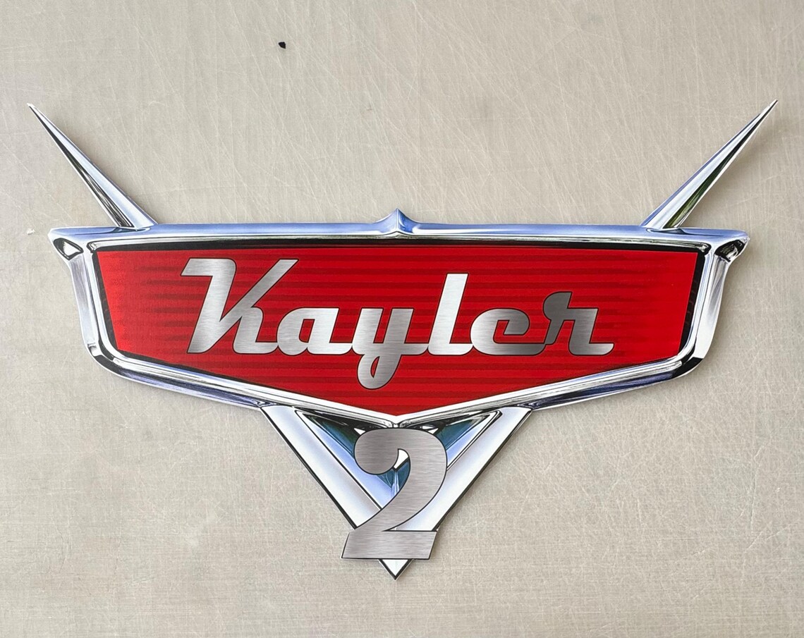 Customizable Name Car Logo Foam Sign | Race Car Themed | Race Track ...